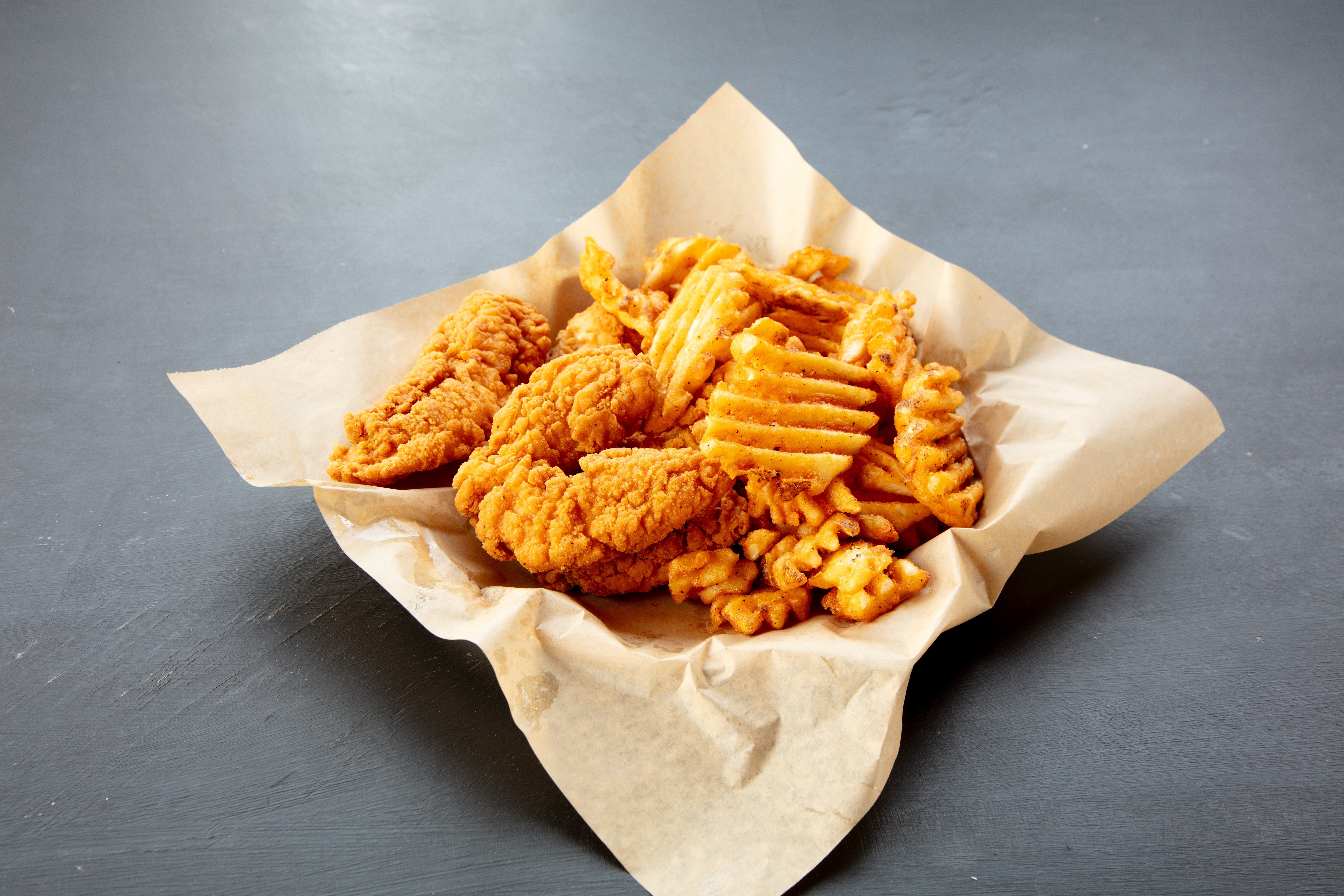 Chicken Strips And Waffle Fries Urbano Bar Bistro Chicken Strips And Waffle Fries Urbano Bar Bistro